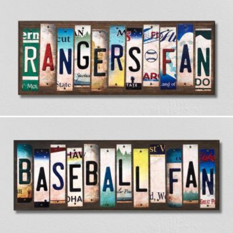 Handmade Personalized Baseball Sign Custom Team Name Sign | Etsy