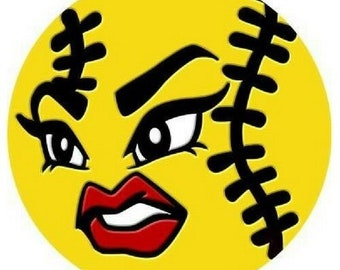 Indoor/outdoor Angry Baseball Face Emoji Metal Round Circular | Etsy