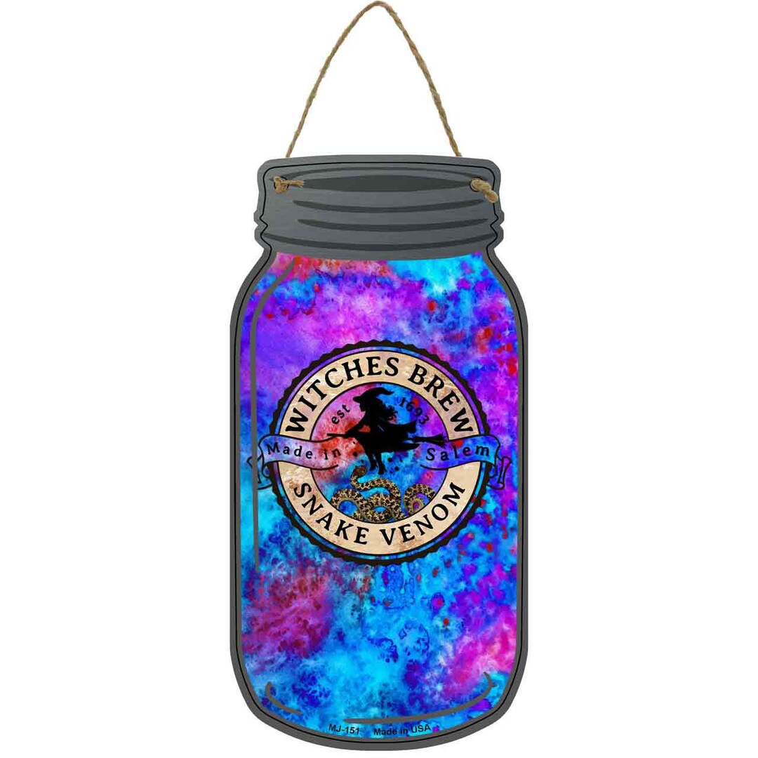 Snake Venom Purple Blue Novelty Metal Mason Jar Sign - Etsy