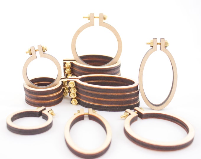 Mini Embroidery Hoop Variety Pack Mini Hoop Kit Round Mini Hoop Oval ...