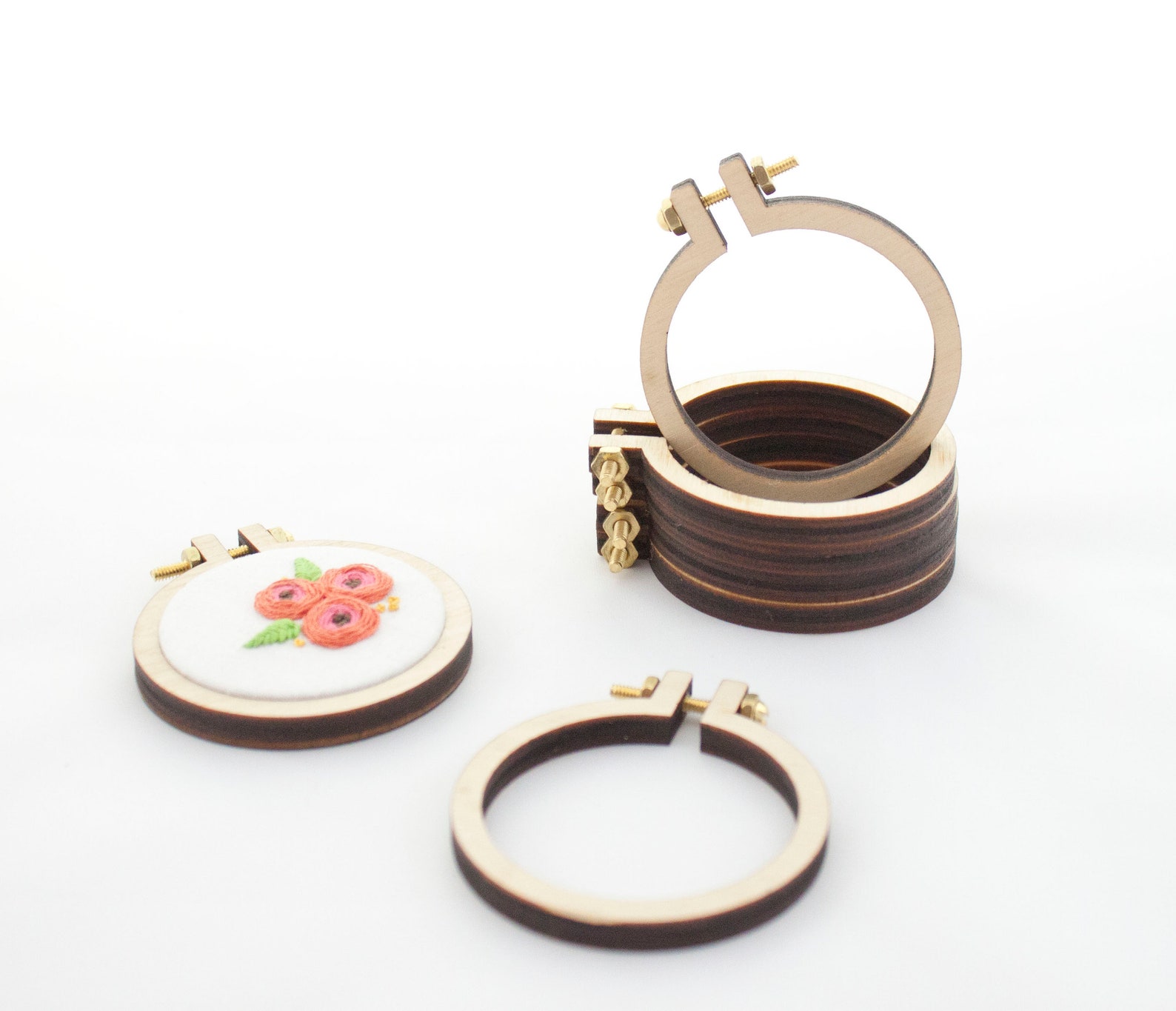 Mini Embroidery Hoop - 2.25" - Mini Hoop Kit - Round Mini Hoop - Etsy