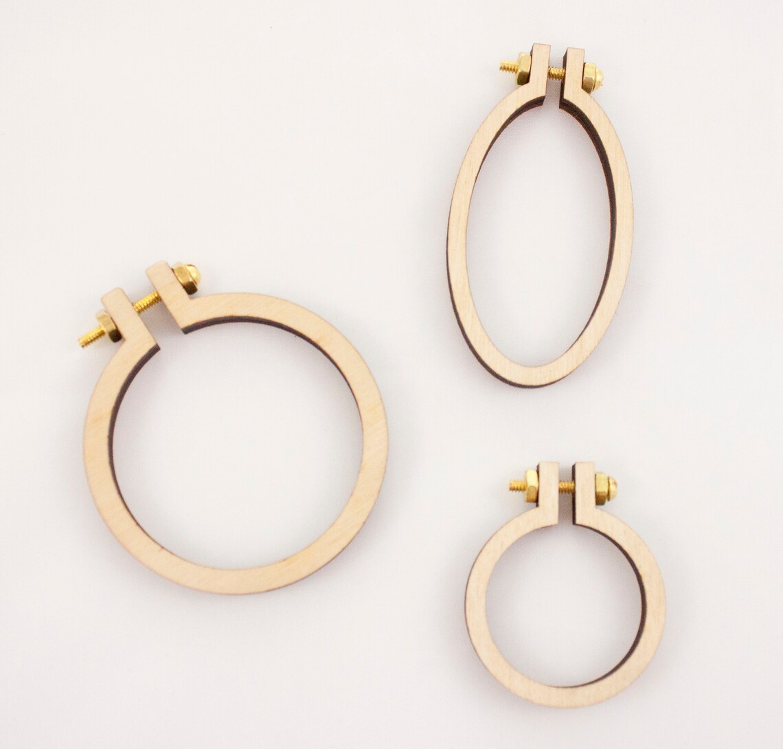 Mini Embroidery Hoop Variety Pack Mini Hoop Kit Round Mini - Etsy