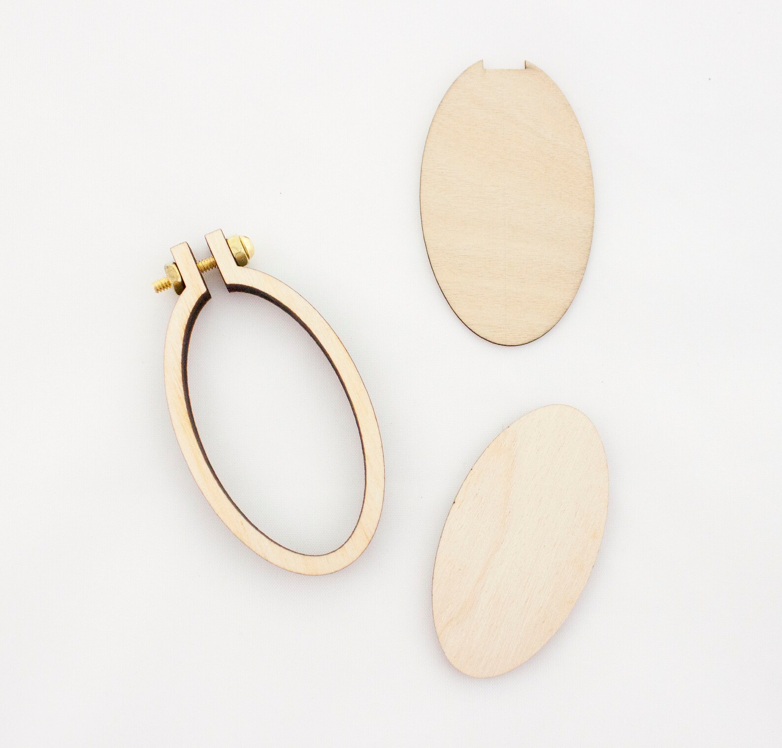 Mini Embroidery Hoop - 1.5" X 2.5" - Mini Hoop Kit - Oval Mini Hoop ...