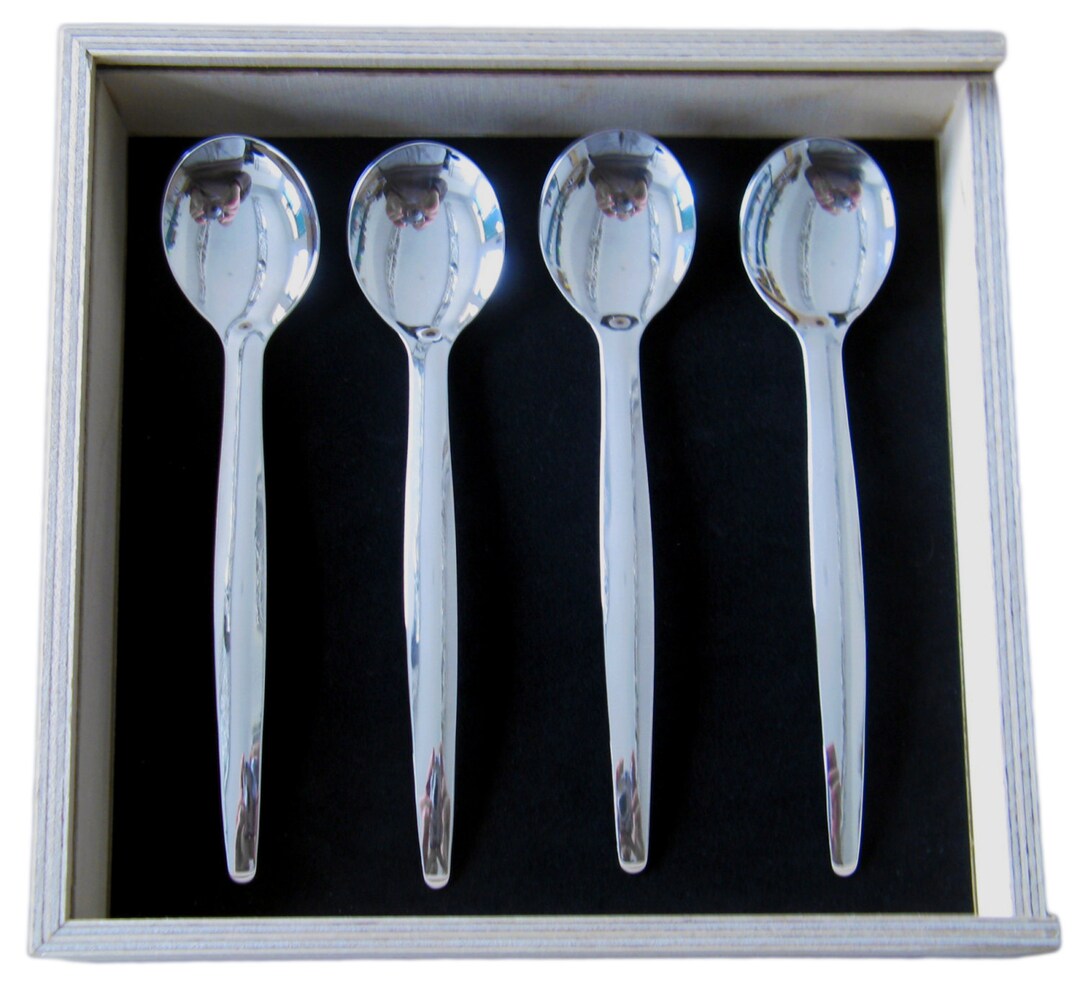 Silver Spoons Box Set, Fine Silver .999, Baby Spoon, Christening Gift ...