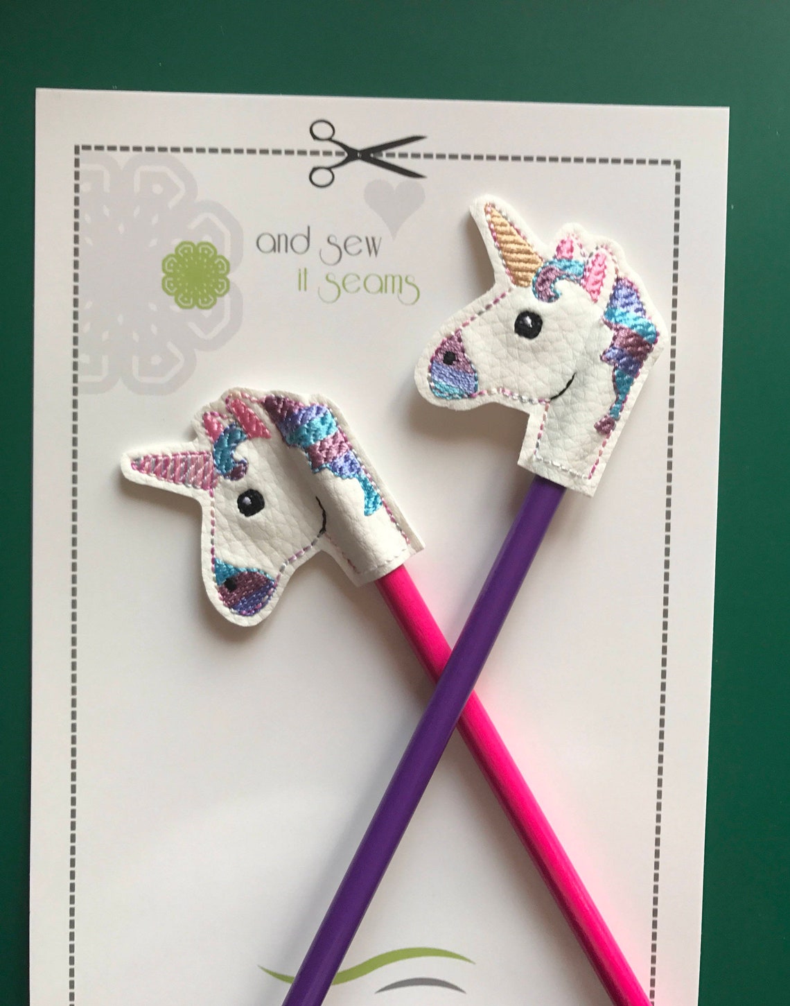 Rainbow Unicorn Pencil Toppers Pen Tops Crayon Topper - Etsy