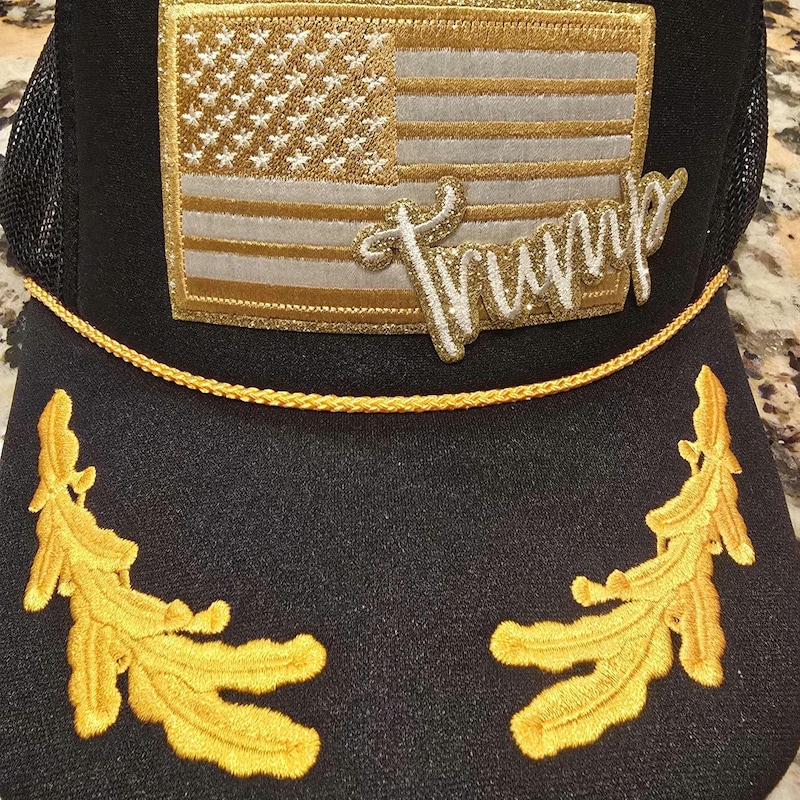 Black and Gold Trump Hat - Etsy