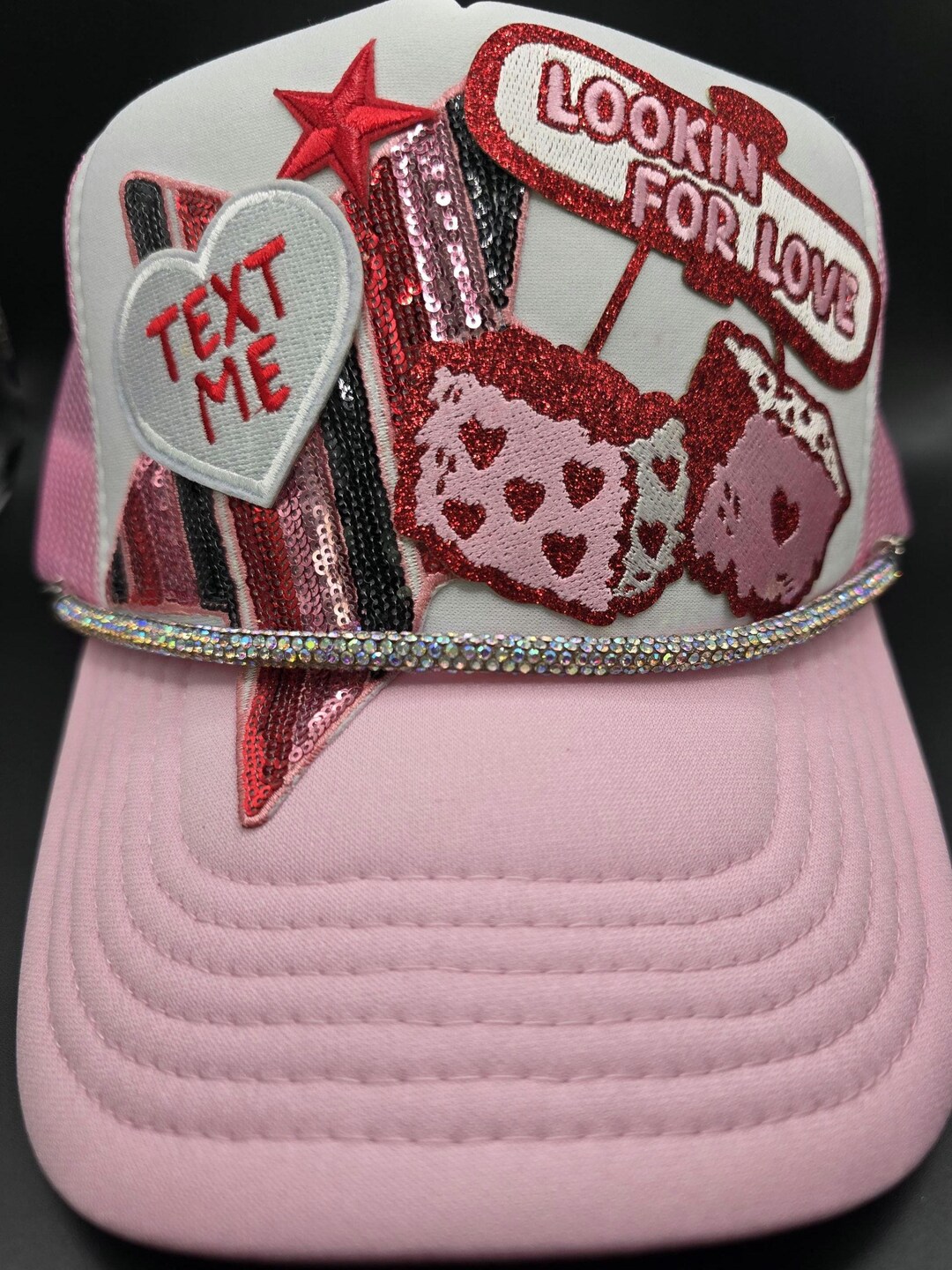 Ladies Valentines Trucker Hat Lookin for Love - Etsy