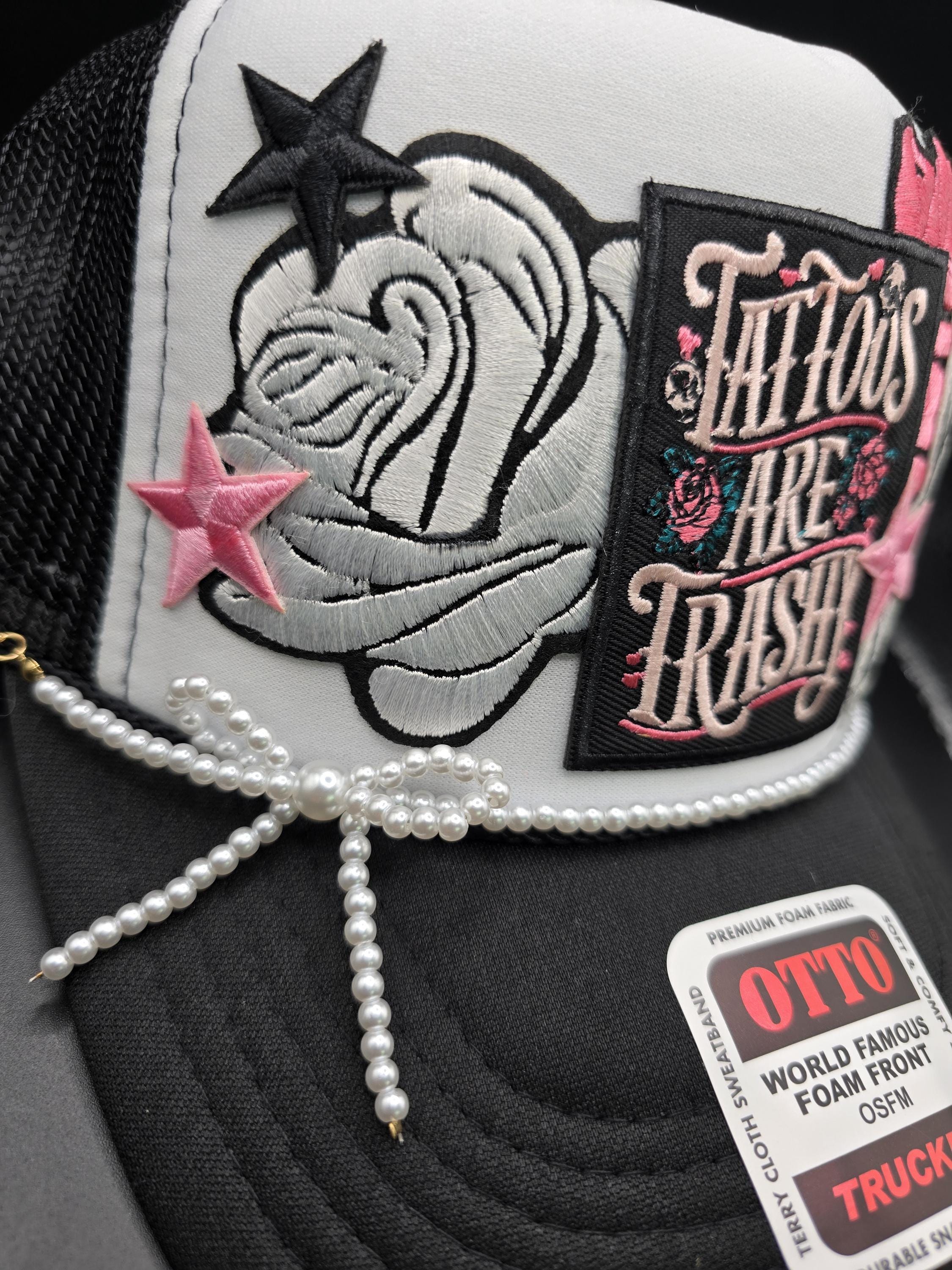 Tattoos Are Trashy Trucker Hat, Trash Panda - Etsy