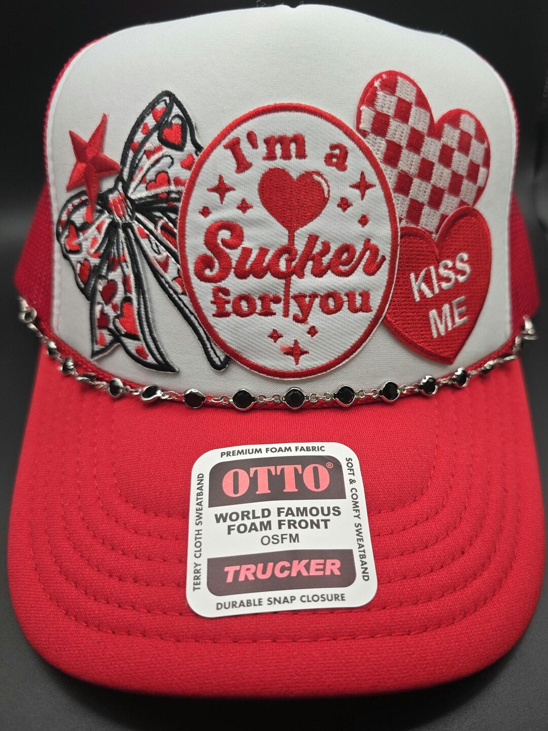 Ladies Valentines Trucker Hat I'm a Sucker for Love - Etsy