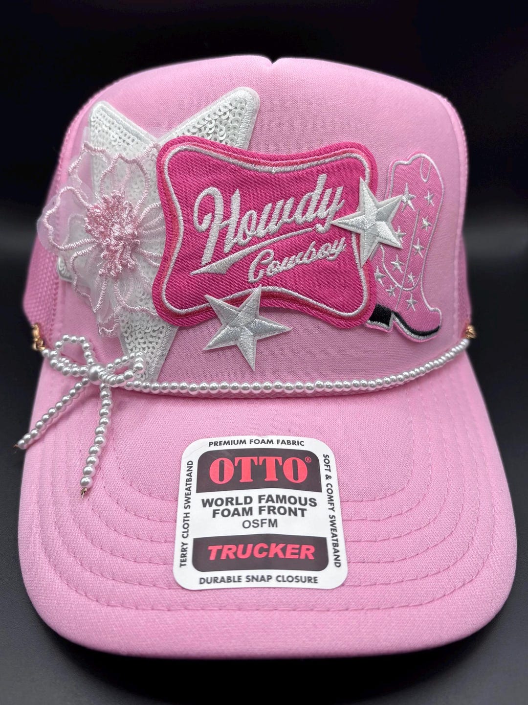 Ladies Howdy Cowboy, Country Festival Hat, Pink - Etsy