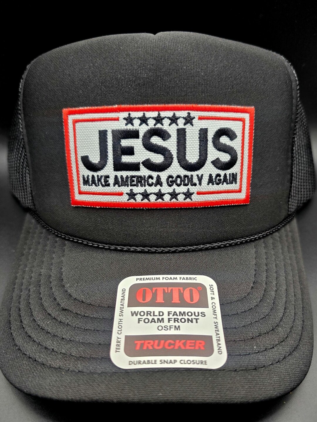 Jesus Make America Godly Again, Black Trucker Hat, Mens Womens - Etsy