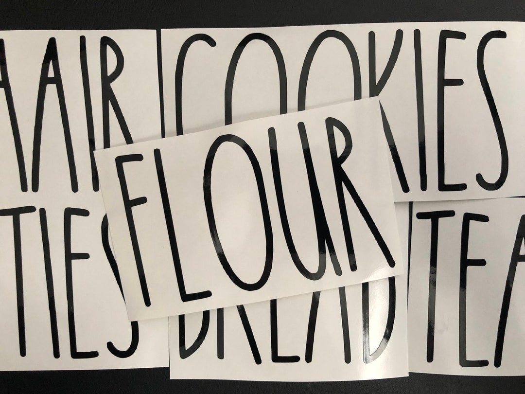 Custom Vinyl Decals, Rae Dunn Inspired for DIY Glasses and Other ...