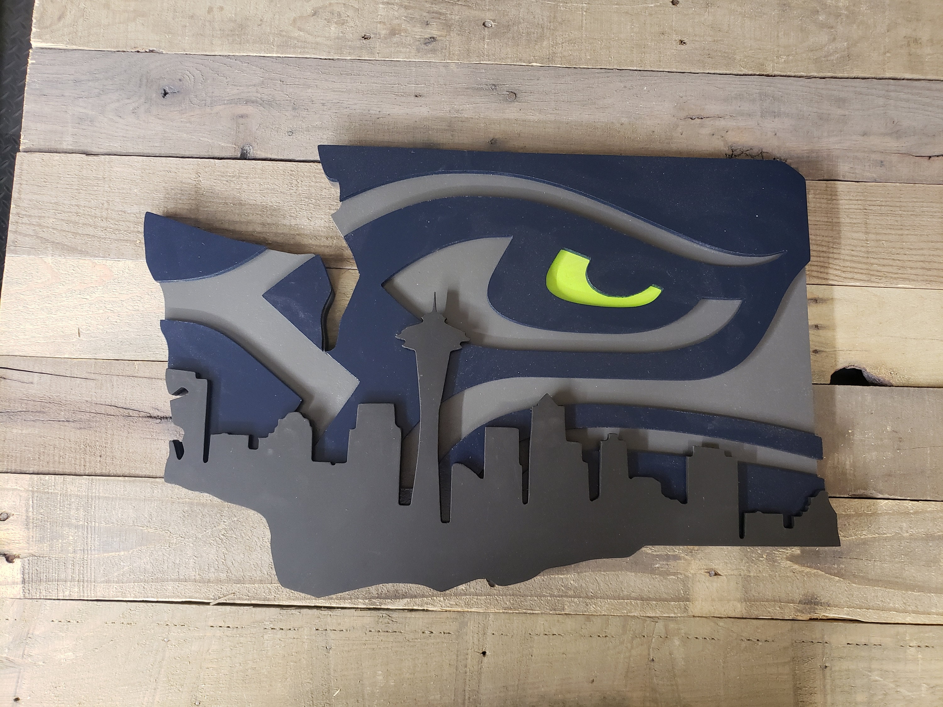 Seattle Seahawks Custom Wood Wall Art *FREE SHIPPING* - Etsy