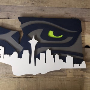 Seattle Seahawks Custom Wood Wall Art *FREE SHIPPING* - Etsy