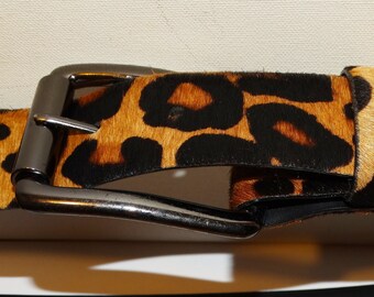 Leopard Print Belt - Etsy