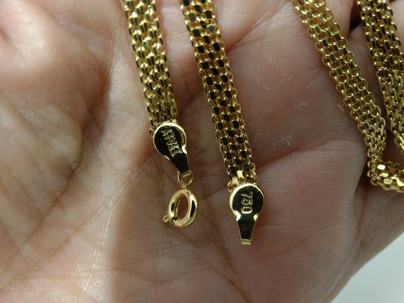 750k Gold Italian Made Choker Chain. - Etsy