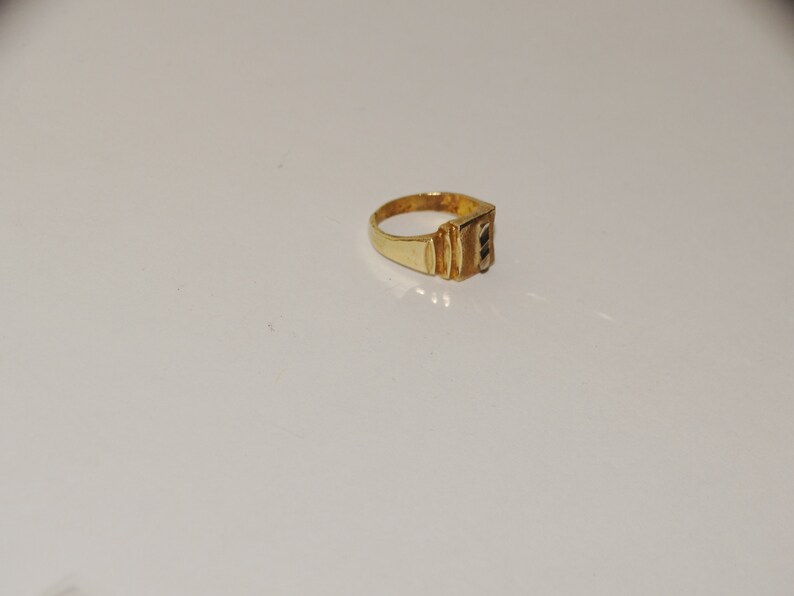 10k Yellow Gold With Alphabet Letter i Baby Ring | Etsy