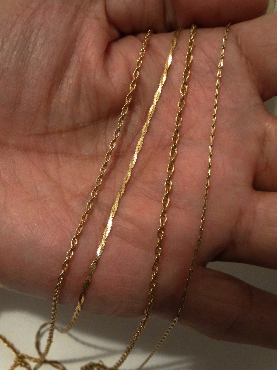 14k, 750k, 10k, and 14k Yellow Gold Chains Individually Priced. - Etsy