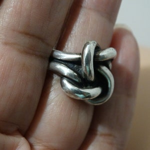 Extremely RARE James Avery Sterling Large & Heavy Love Knot Ring. - Etsy
