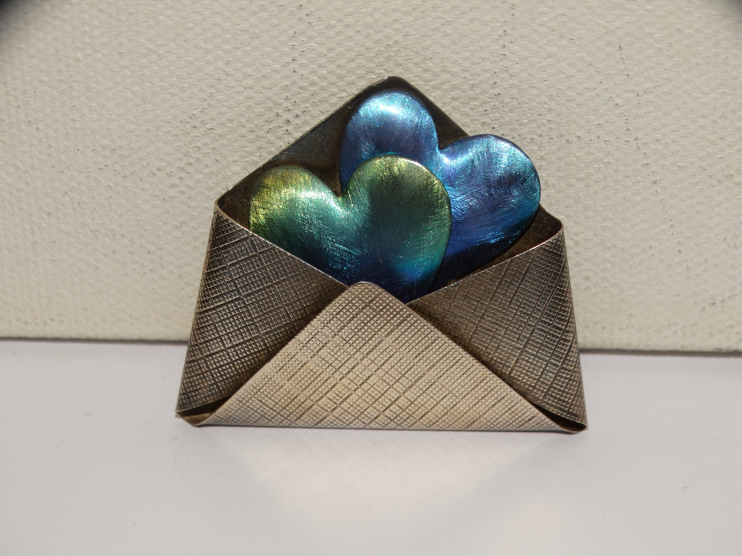 Sterling Silver KDTR USA. Designer Signed Titanium Heart - Etsy