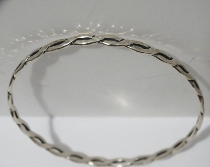 Extremely Rare James Avery Sterling Twisted Bangle Bracelet. - Etsy
