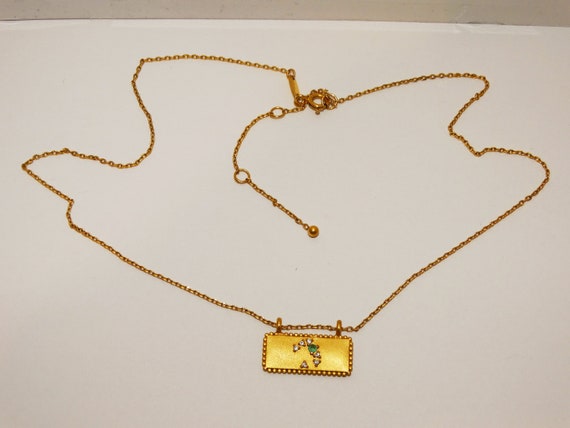 Gold Tone Taurus Zodiac Constellation Necklace. - Gem