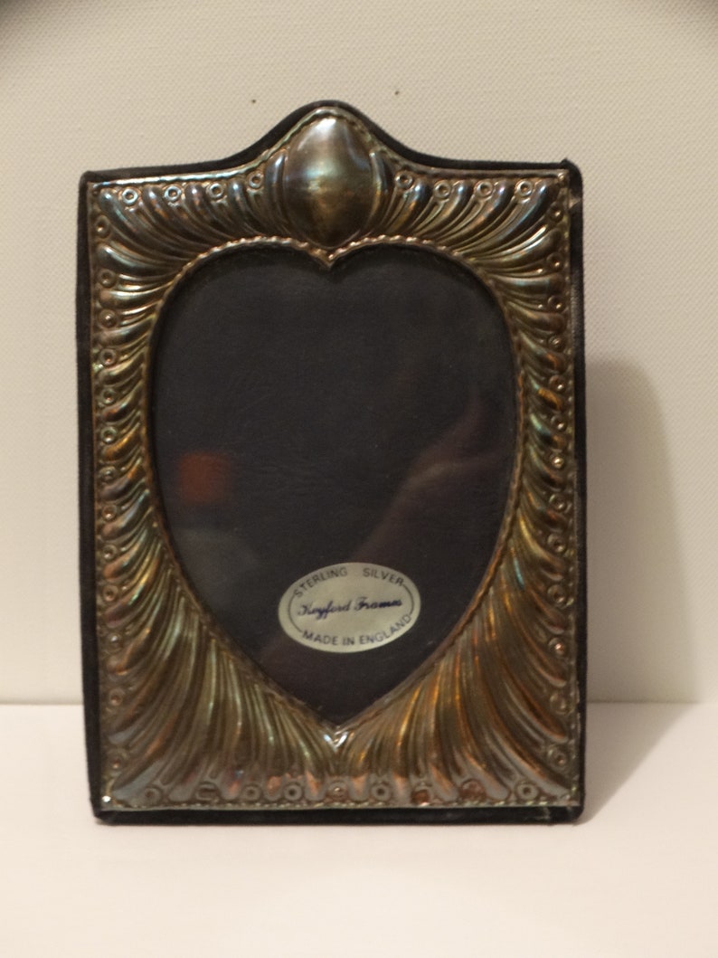 Victorian Sterling Silver Fluted Heart Photo Frame 7.5" 5 1/4" . - Etsy