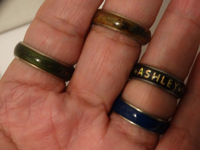 Mood Color Changing Rings. - Etsy