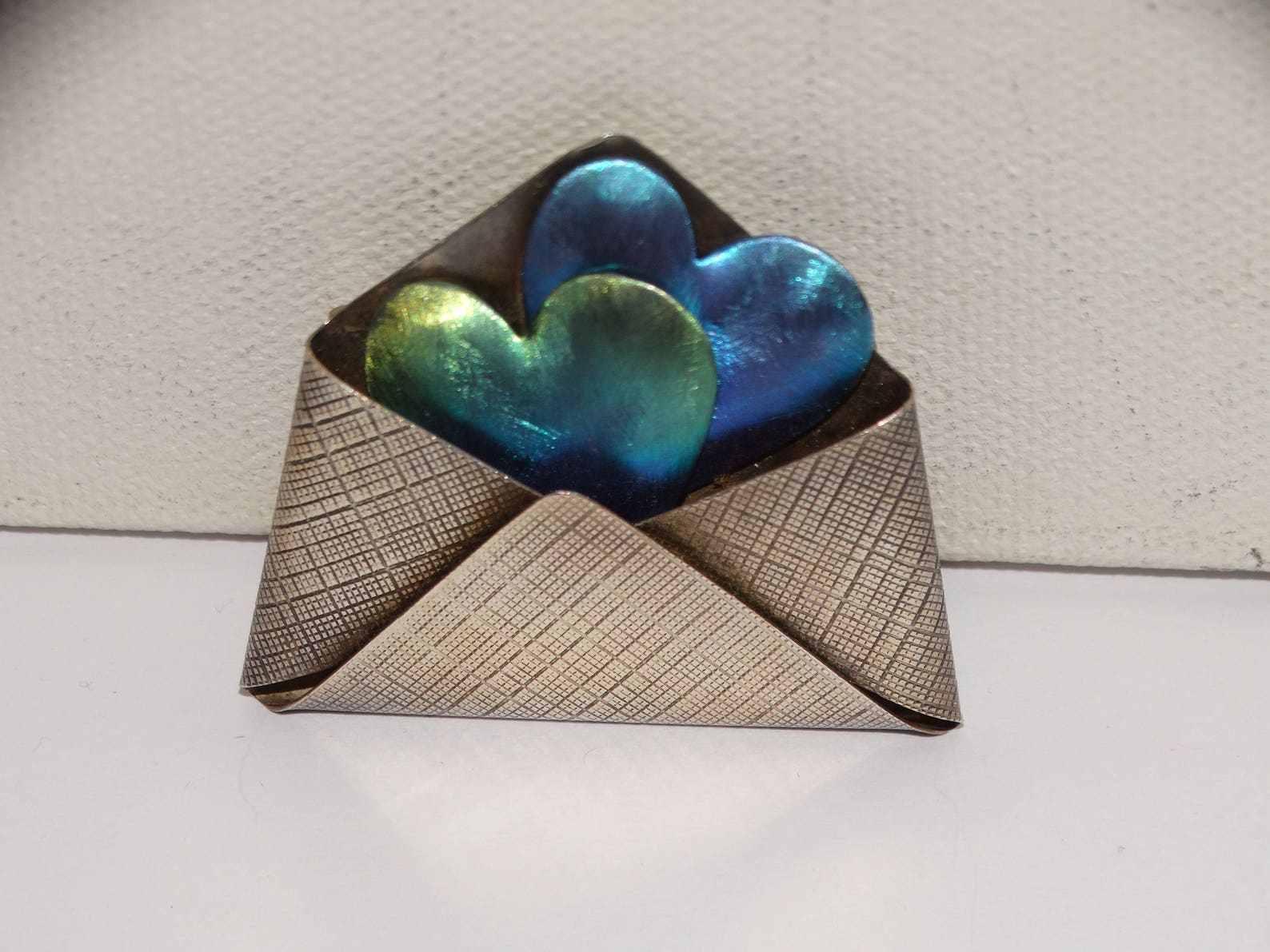 Sterling Silver KDTR USA. Designer Signed Titanium Heart - Etsy