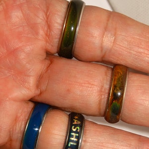 Mood Color Changing Rings. - Etsy