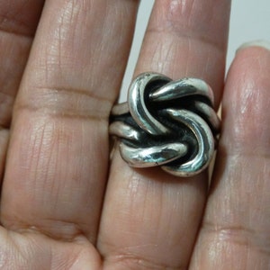 Extremely RARE James Avery Sterling Large & Heavy Love Knot Ring. - Etsy
