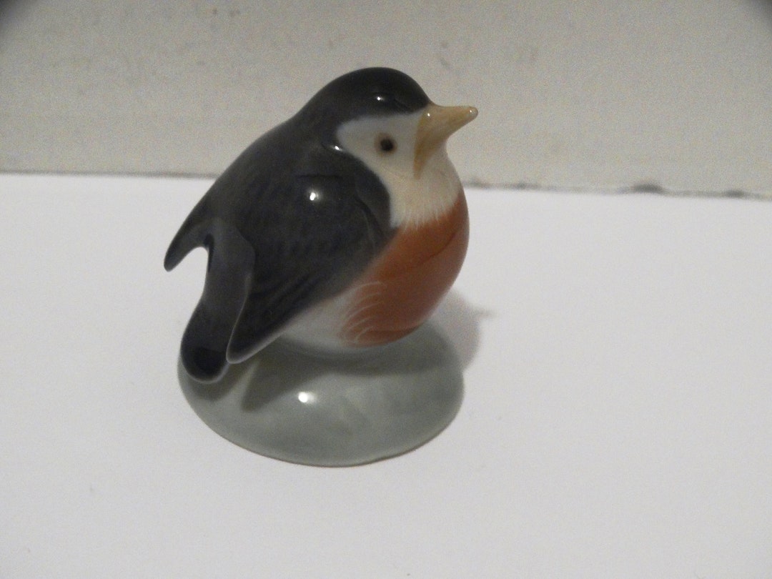 RARE Denmark Porcelain Hand-painted Robin Bird Figurine. - Etsy
