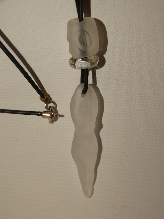 Lalique Style RARE Frosted & Clear Glass Woman Figure… - Gem