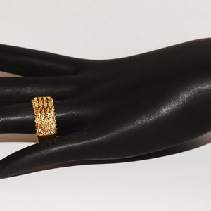 14k Solid Yellow Gold Mexican Designer 7g. Size 10 Ring. - Etsy