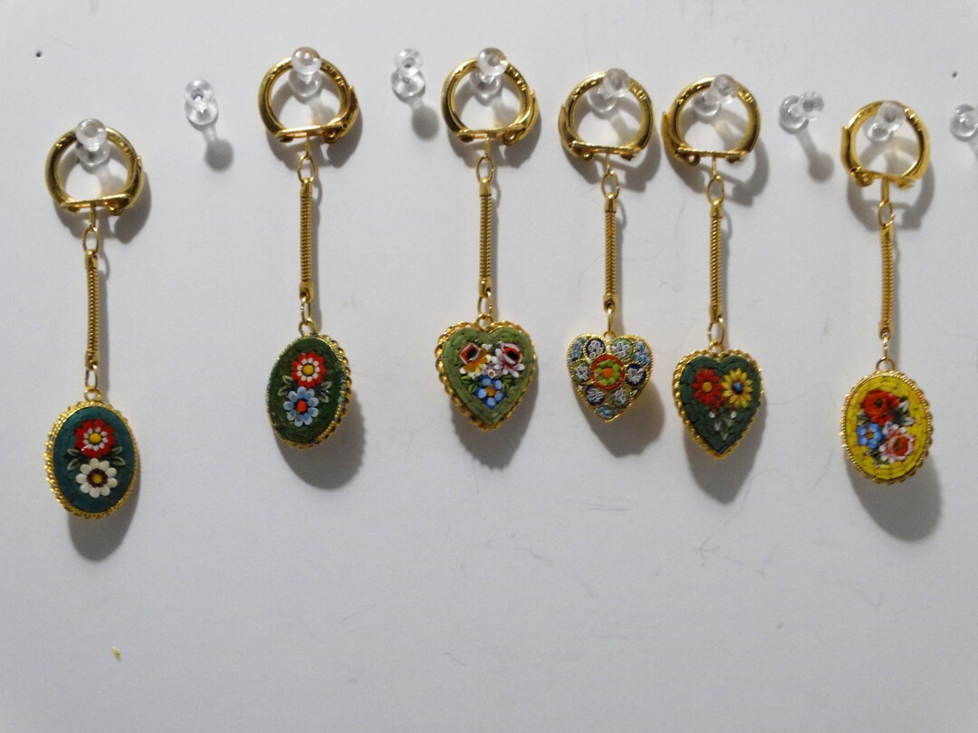 Gold Tone Italian Made Micro Mosaic Key Ring. Only One #2 Available ...