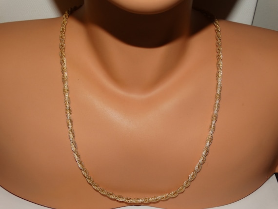 14k Gold 29 grams Mesh Necklace. - Gem