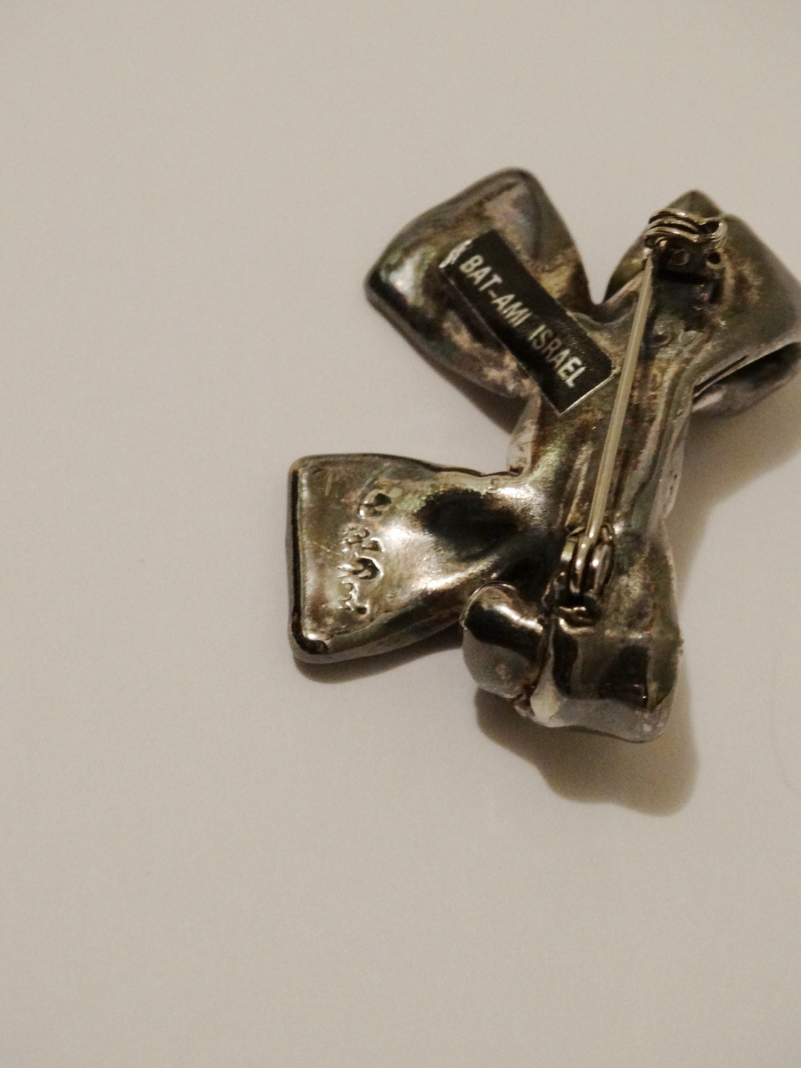 Sterling Bat-ami Israel Stamped 1.40 X 1 Bow - Etsy