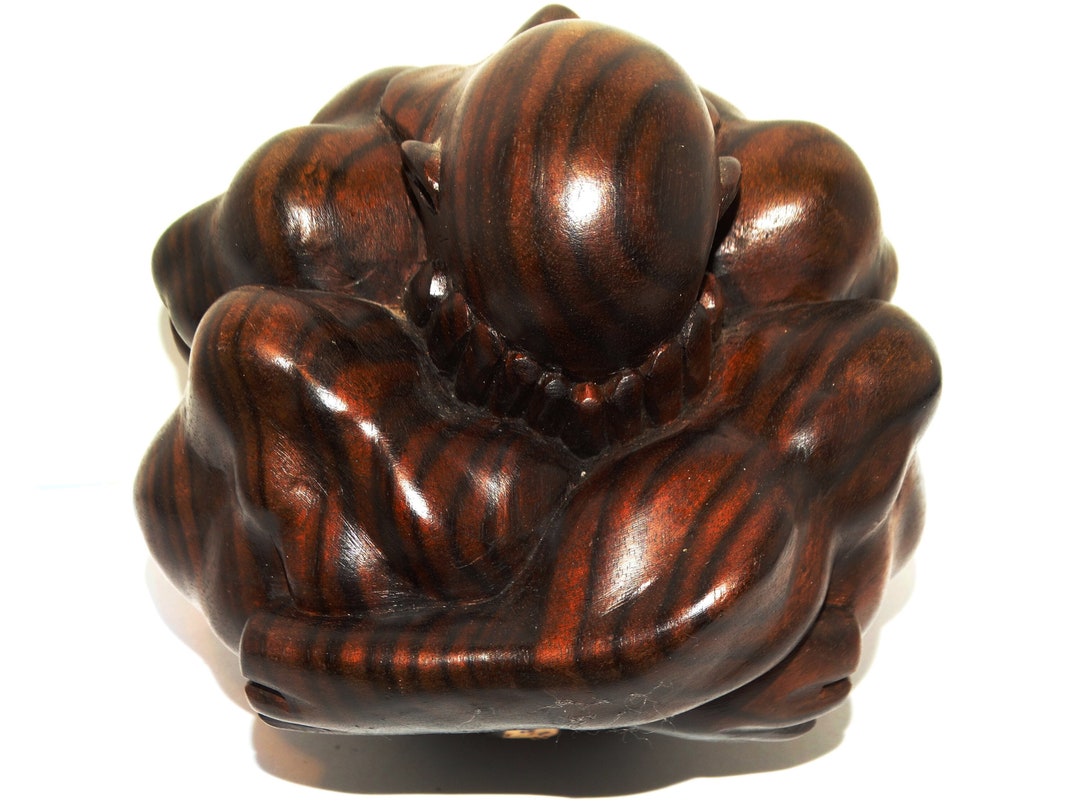 Zebra Wood Sumo Netsuke Sculpture Figure. - Etsy