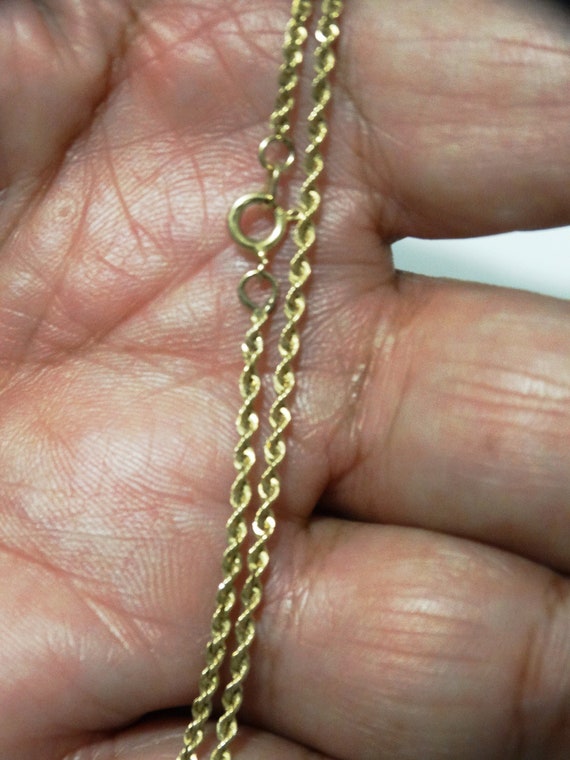 14k Yellow Gold Rope Design Bracelet. - Etsy