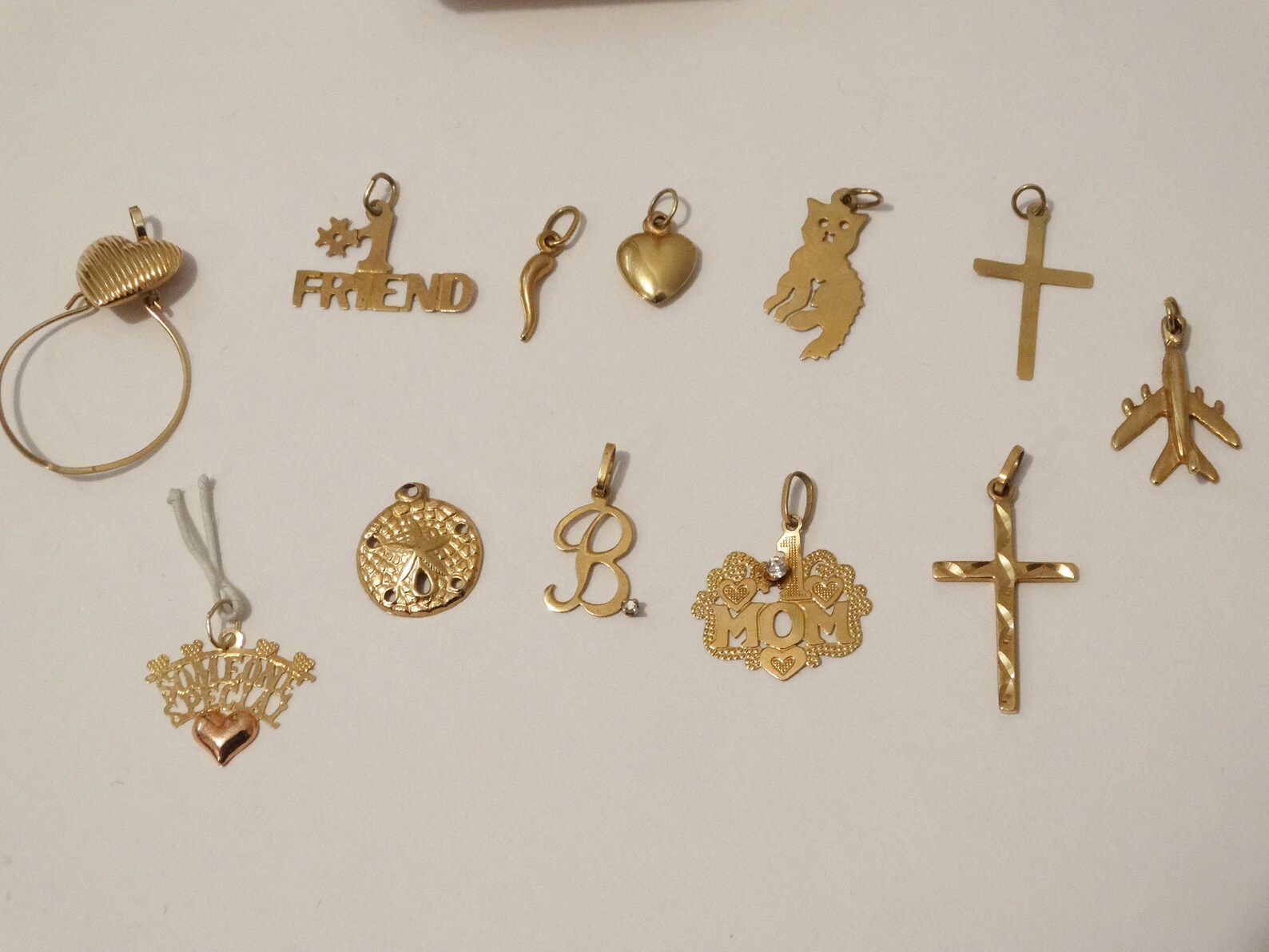 14k Y. Gold Stamped or Tested Charms Please Choose.. | Etsy