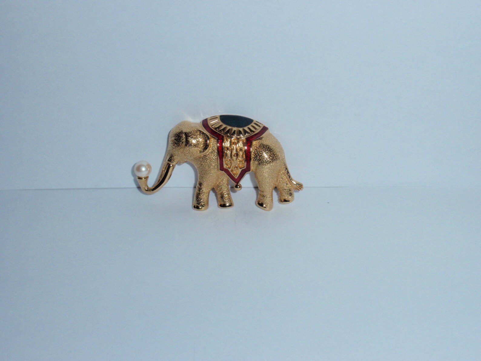 Monet Stamped 1980's Gold Plated Large Elephant Brooch. - Etsy