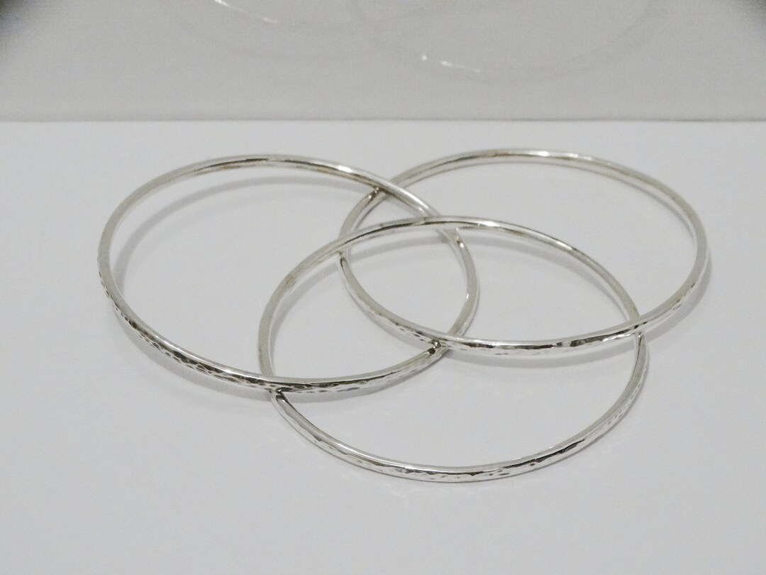 James Avery Sterling Interlock Triple Bangle Bracelet - Etsy