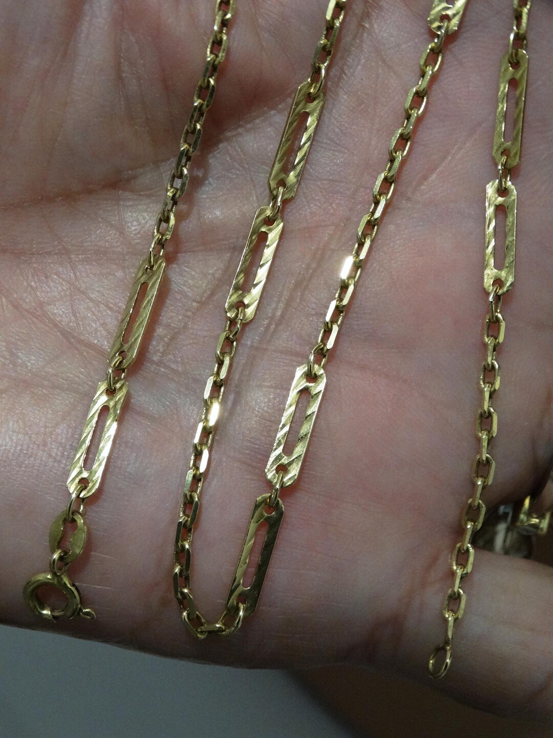 750k Gold RARE Beautiful Designer Chain. - Etsy