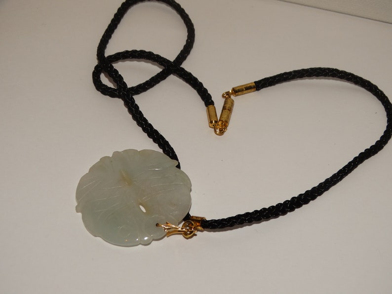 14k Asian Chinese Hand Carved Jade Double Fish Pendant Necklace. - Etsy