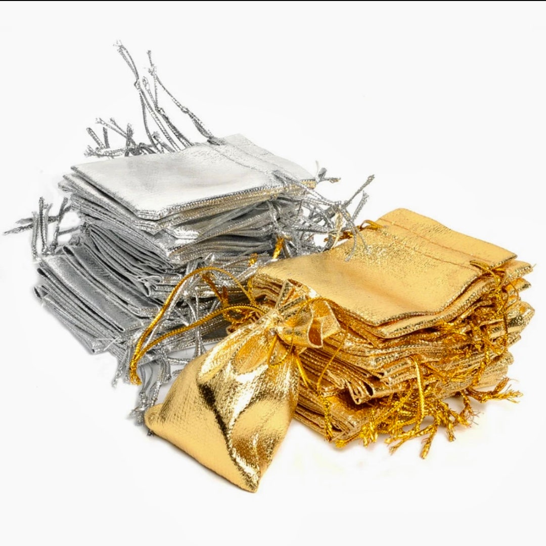 Mini Foil Metallic Gift Bags Lot of 10 Gift Bags/wedding Favors/party ...
