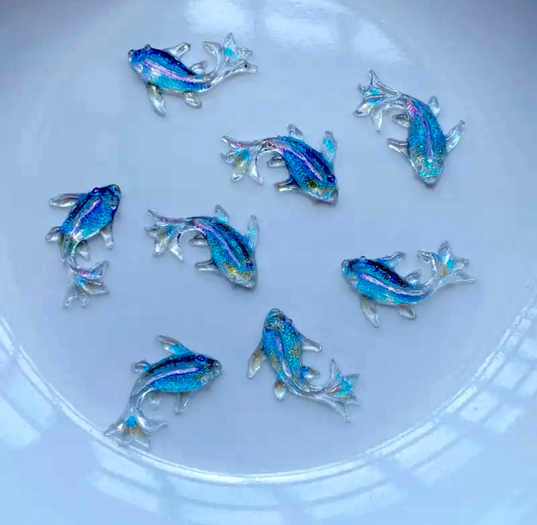 100 Pcs Tiny Blue Dolphin Table Scatters Resin Sea Life Confetti ...