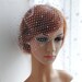 Bridal Fascinator Birdcage Veil With Flower Wedding Birdcage - Etsy
