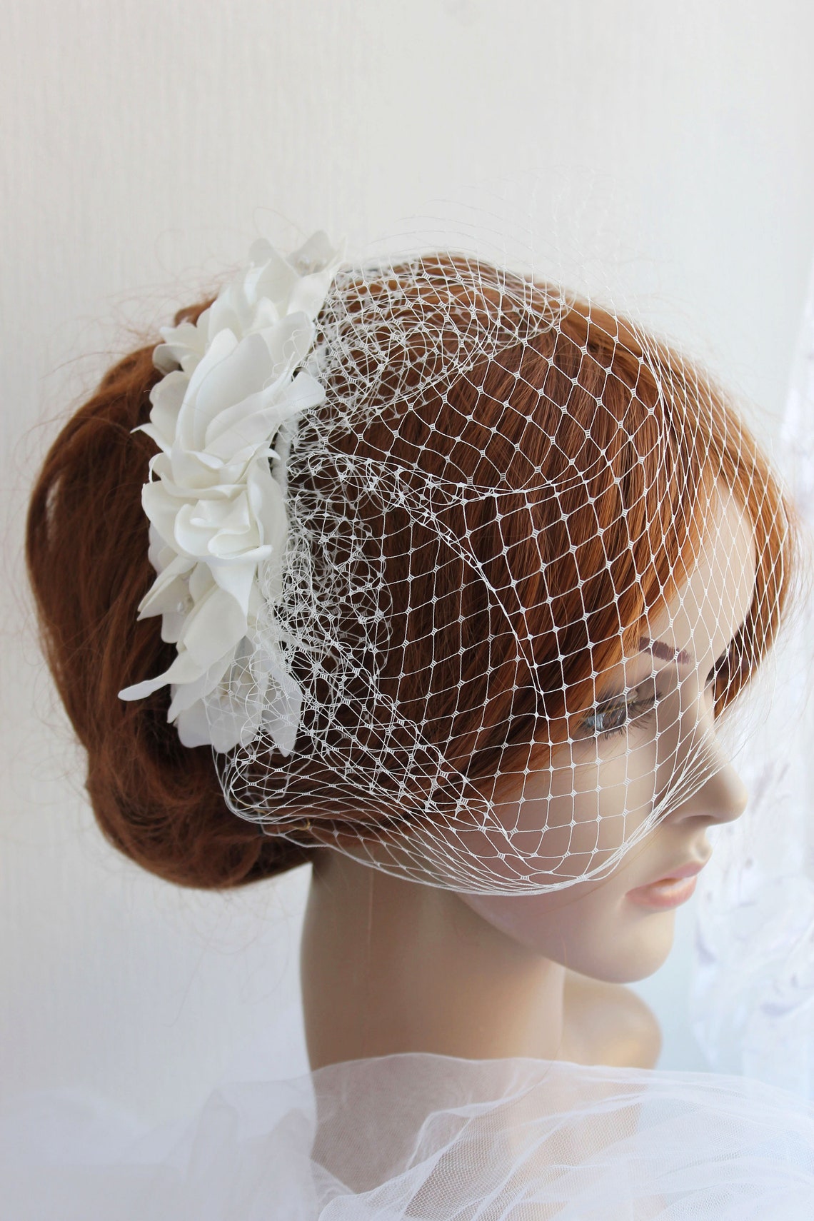 Elegant Bridal Orchids Headpiece Vine Wedding Fascinator - Etsy