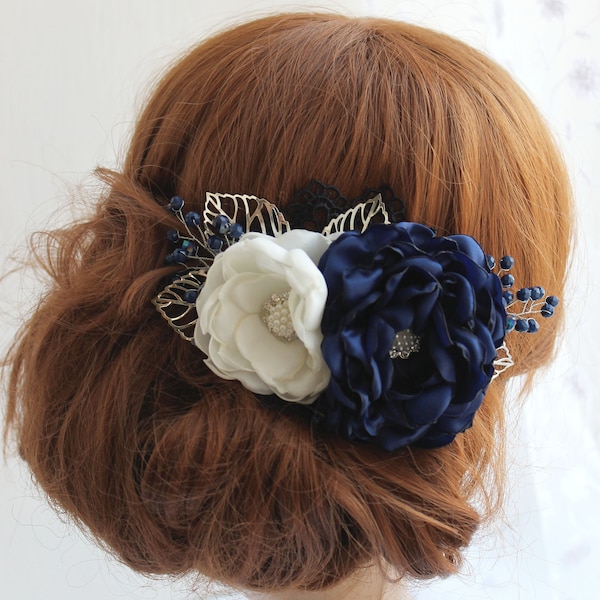 Blue Hair Flower - Etsy