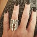 Silver Wing Ring Double Archangel Wing Ring Rock Biker Style - Etsy